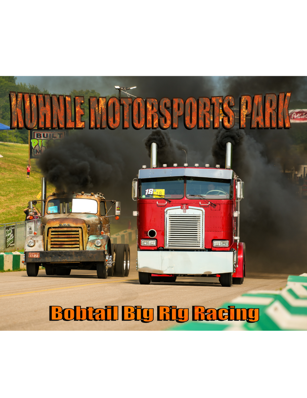 Wall Calendar-Kuhnle Motorsports Park Bobtail Big Rig Racing 2026 ...